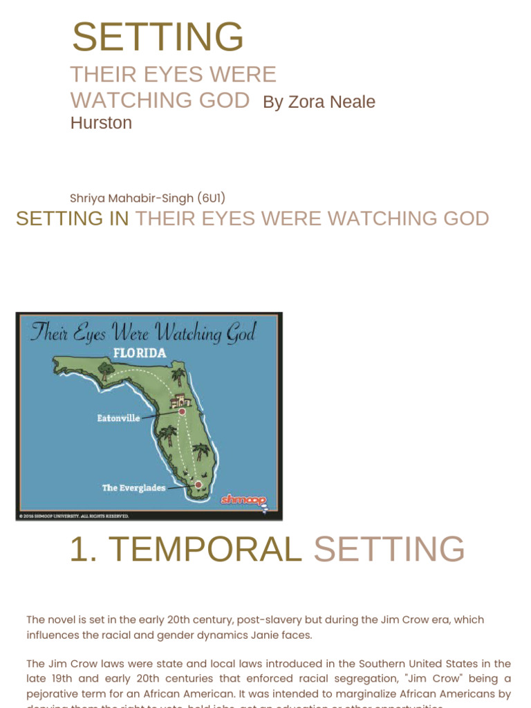 Setting in Their Eyes Were Watching God | PDF