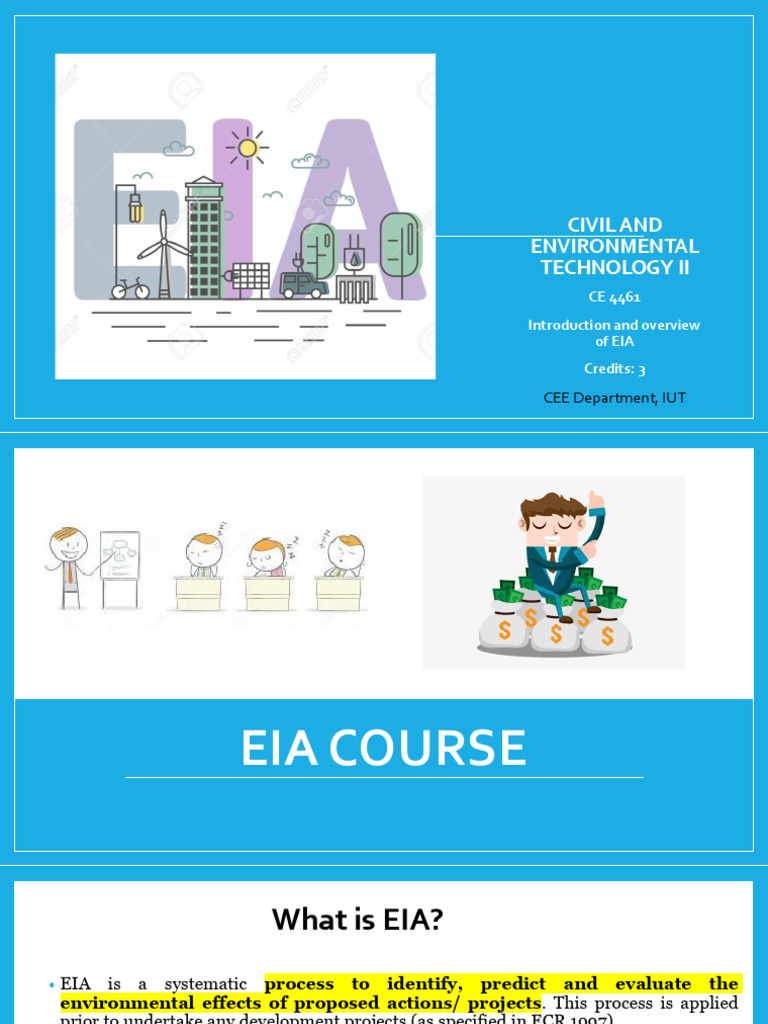 Lecture 01 Introduction_EIA | PDF | Environmental Impact Assessment | Natural Environment