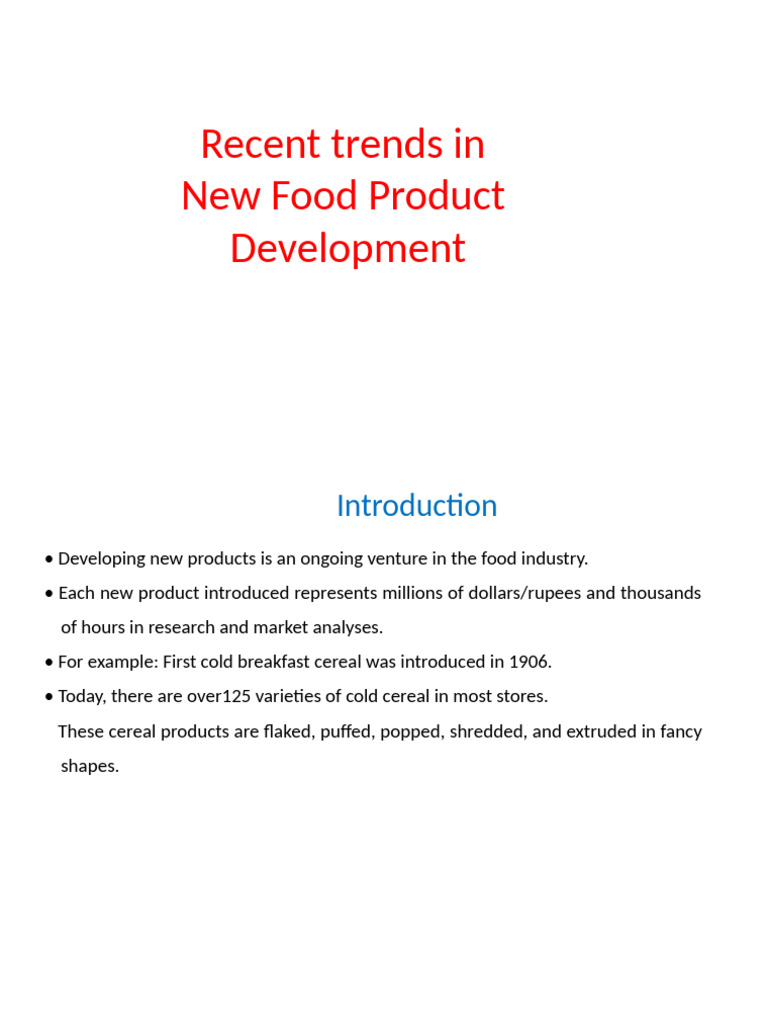 New Food Product Development | PDF | Antioxidant | Experiment