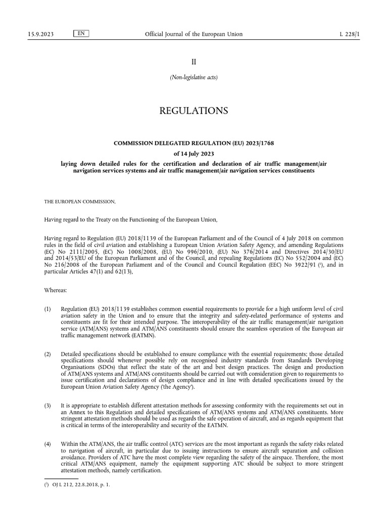 Delegated Regulation (EU) 2023-1778 | PDF | Regulatory Compliance | Safety