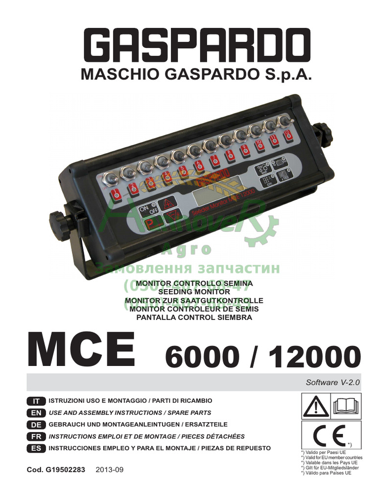 Gaspardo Mce6000-12000 | PDF | Power Supply | Manufactured Goods