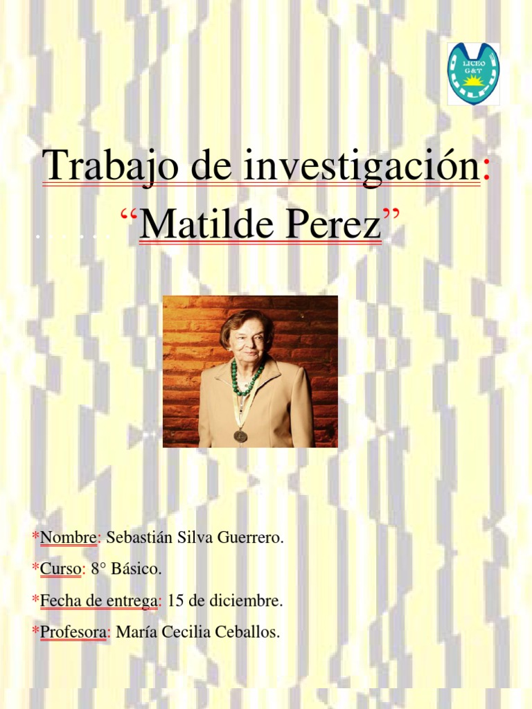 Matilde Perez | PDF | Pinturas | Chile