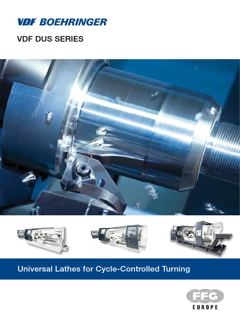VDF DUS Series Universal Lathes Overview | PDF | Mechanical Engineering ...