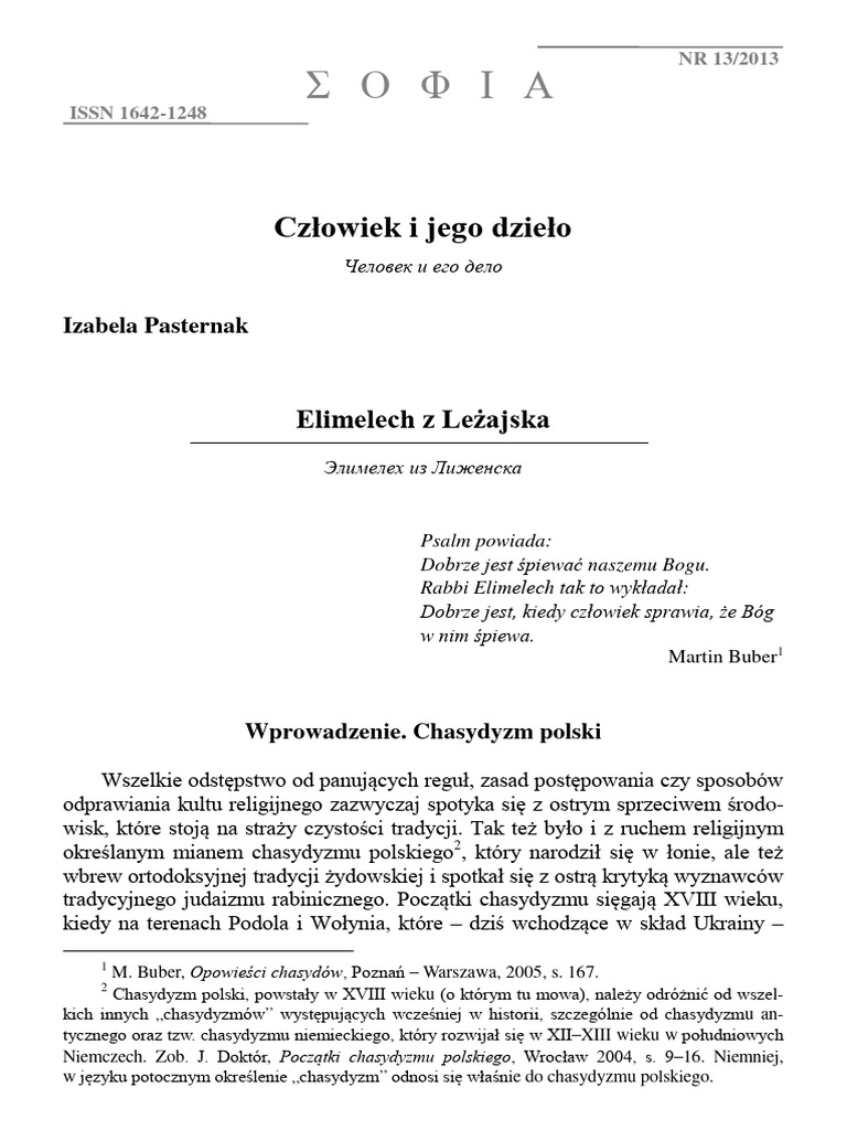Elimelech z Lezajska | PDF