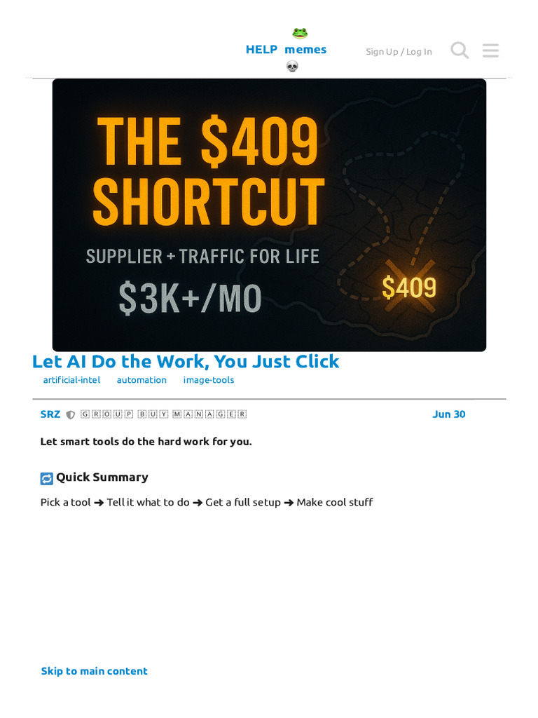 Let AI Do The Work, You Just Click - Tutorials & Methods - OneHa | PDF ...