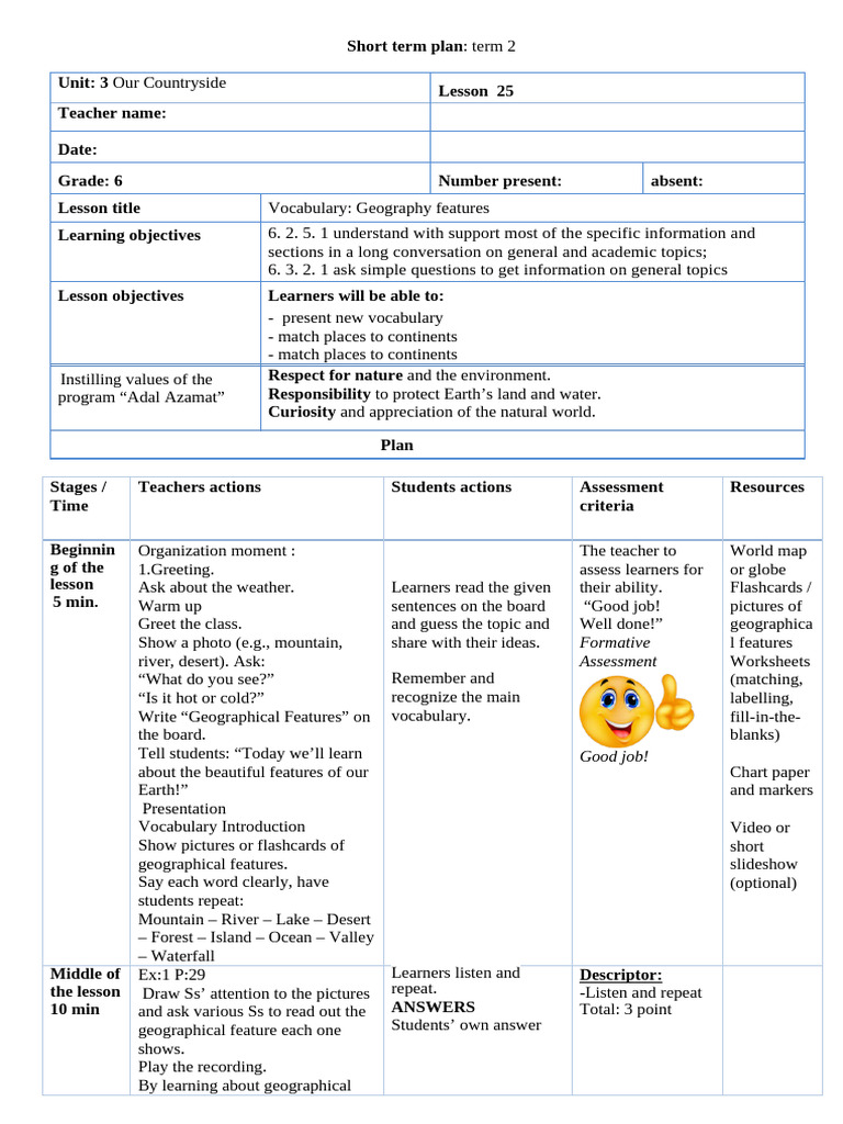 LP Excel 6 MSA Term 2-2 | PDF | Vocabulary | English Language