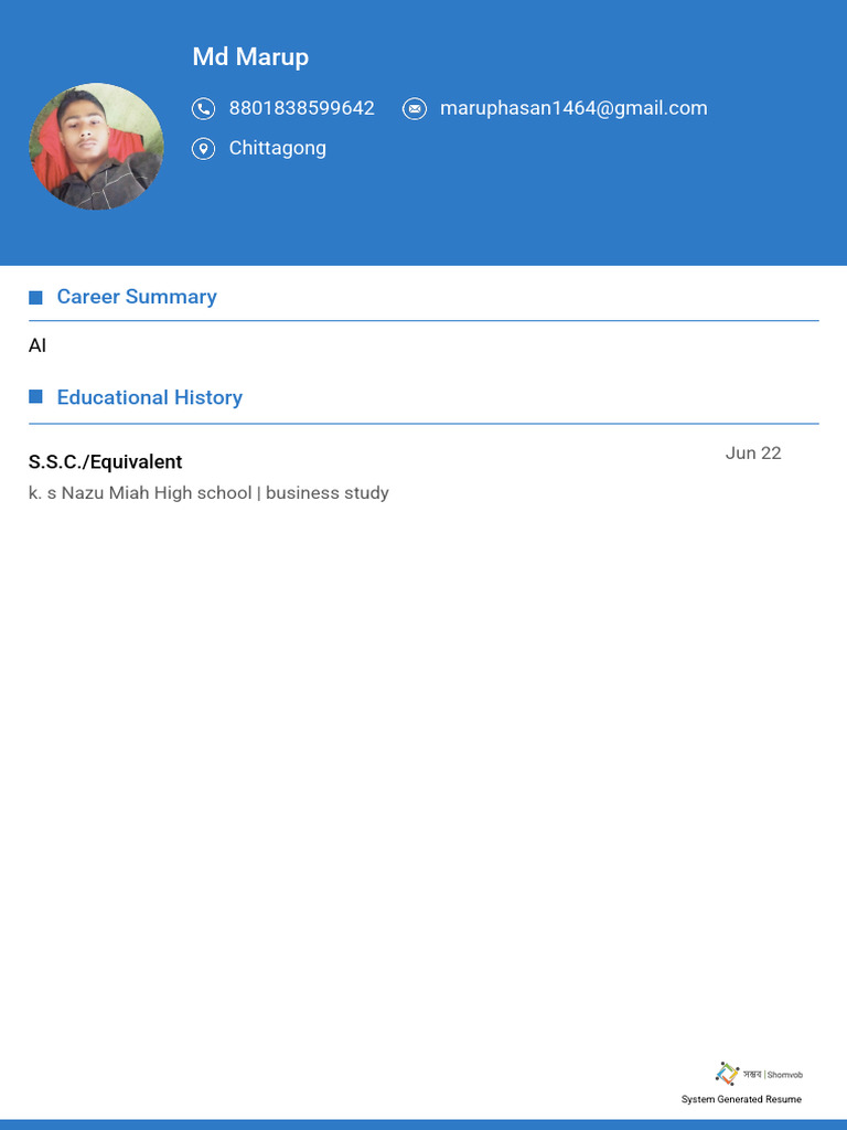 Created CV MD Marup | PDF