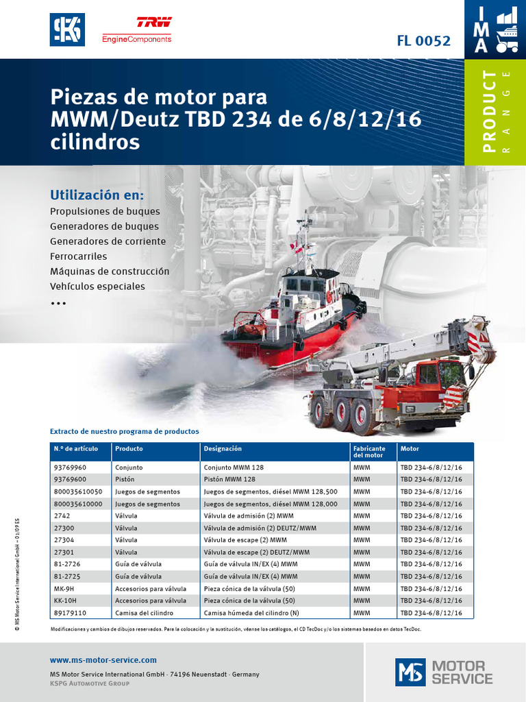 53550_ks_trw_fl_0052-04 | PDF | Cilindro (motor) | Motor de combustión ...