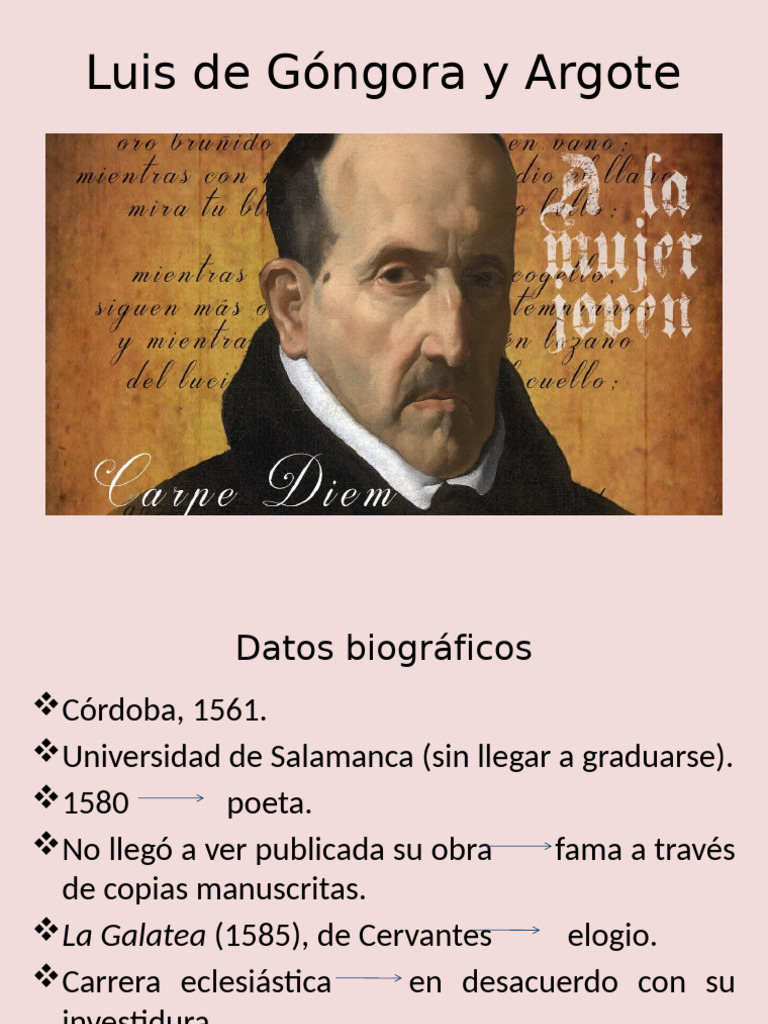 Biografía y obra de Luis de Góngora | PDF