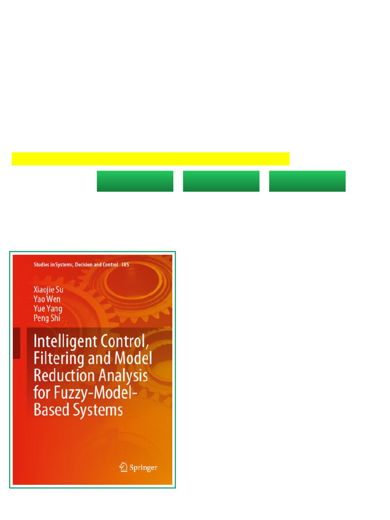 (Ebook) Intelligent Control, Filtering and Model Reduction Analysis for ...