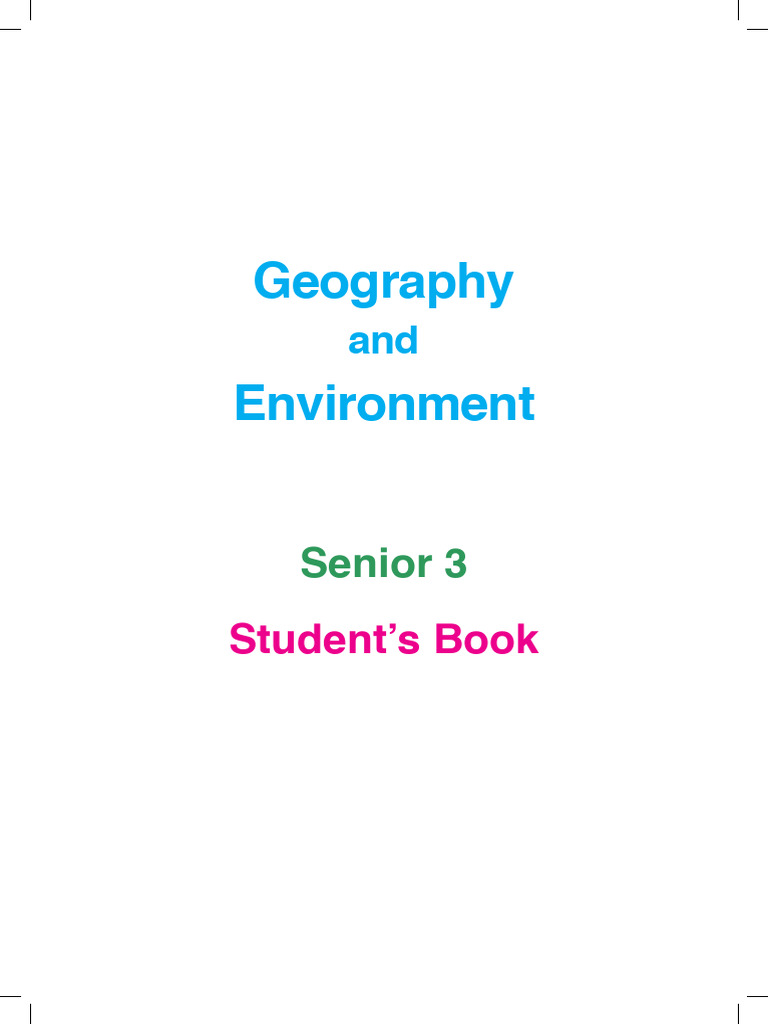 Senior 3 Geography and Environment Guide | PDF | Plateau | Mountains