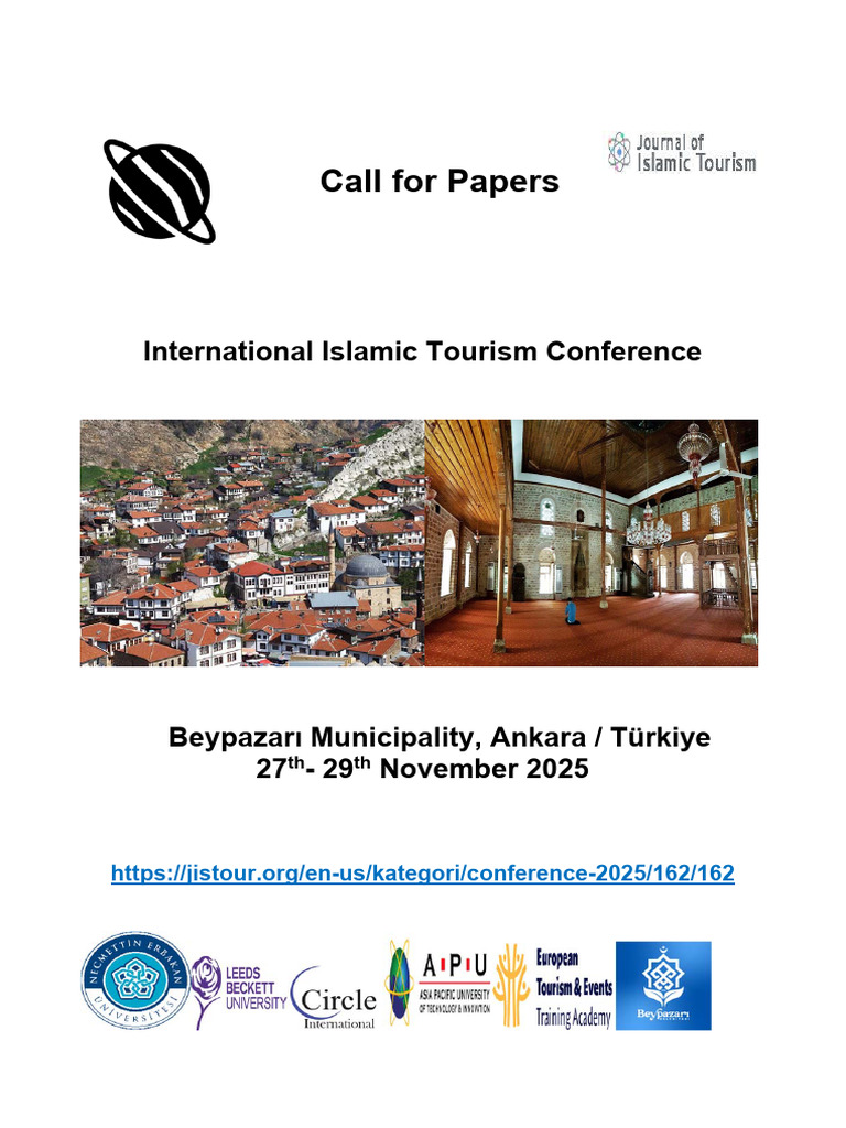 Islamic Tourism Conference 2025 Beypazarı Turkey | PDF | Tourism ...
