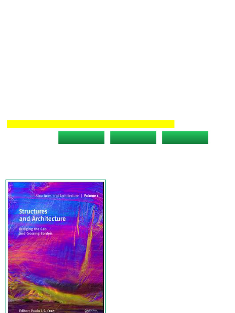 (Ebook) Structures and Architecture - Bridging the Gap and Crossing ...