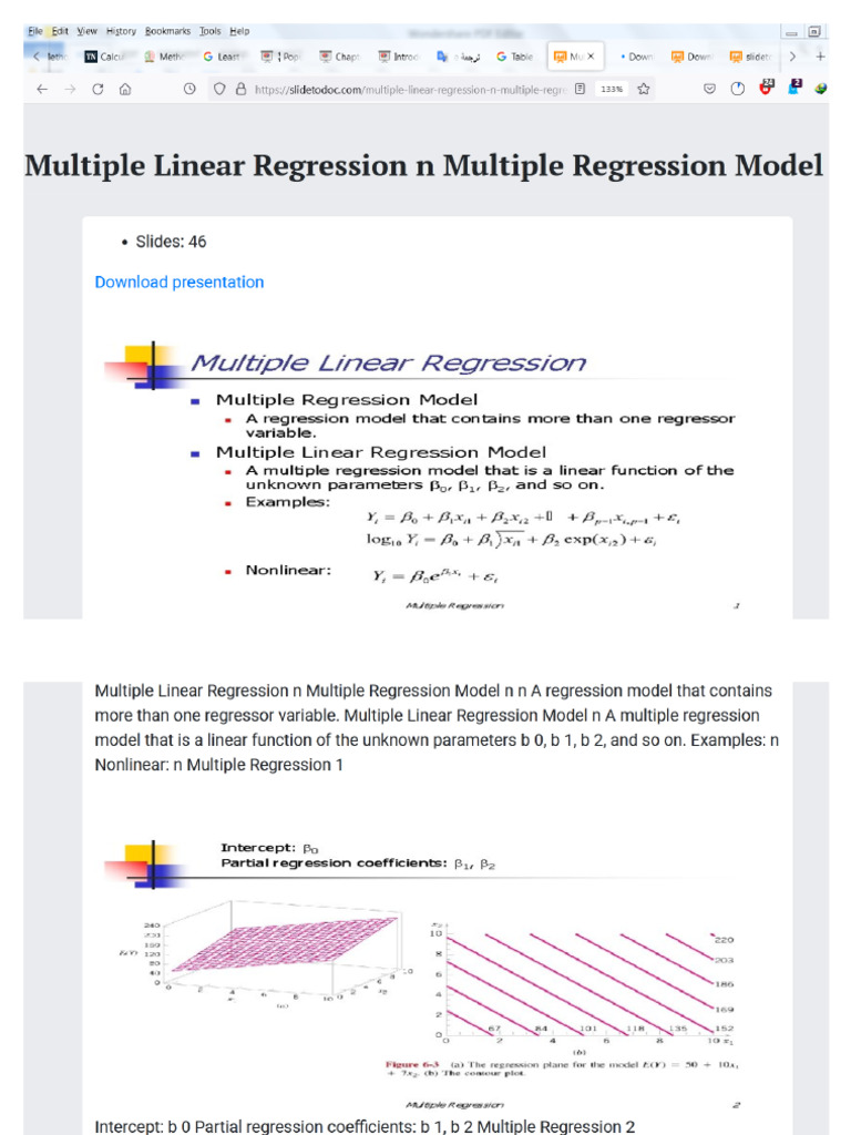 2022-05-11 - Multiple Linear Regression n Multiple Regression Model ...
