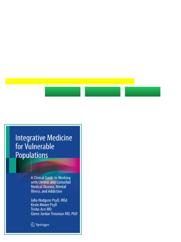 (Ebook) Integrative Medicine for Vulnerable Populations: A Clinical Guide to Working with ...