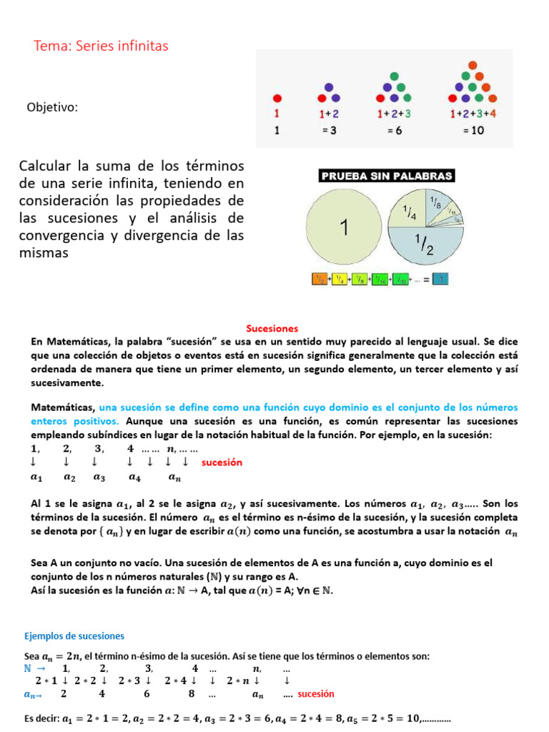 16.- Series Infinitas | PDF | Límite (Matemáticas) | Series (Matemáticas)