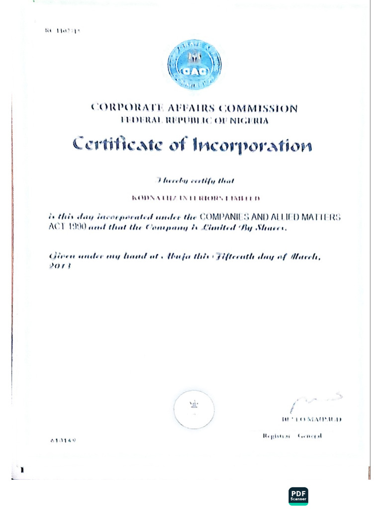 Cac Documents For Scuml | PDF