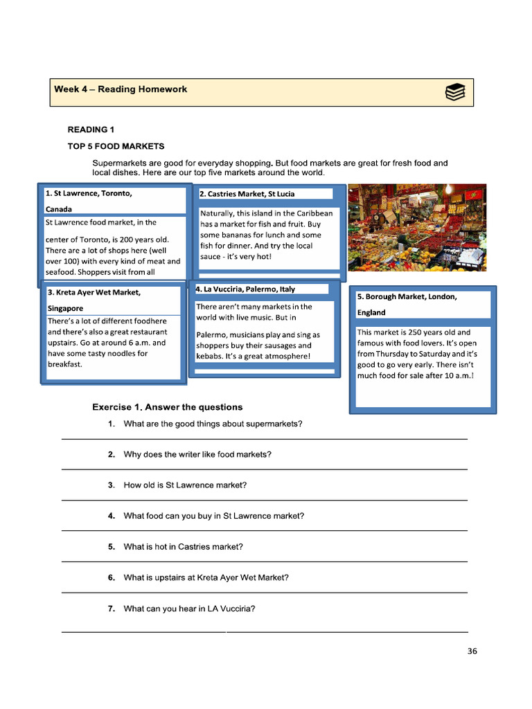 Week 4 - Reading Homework - Booklet Pages 36-38 | PDF