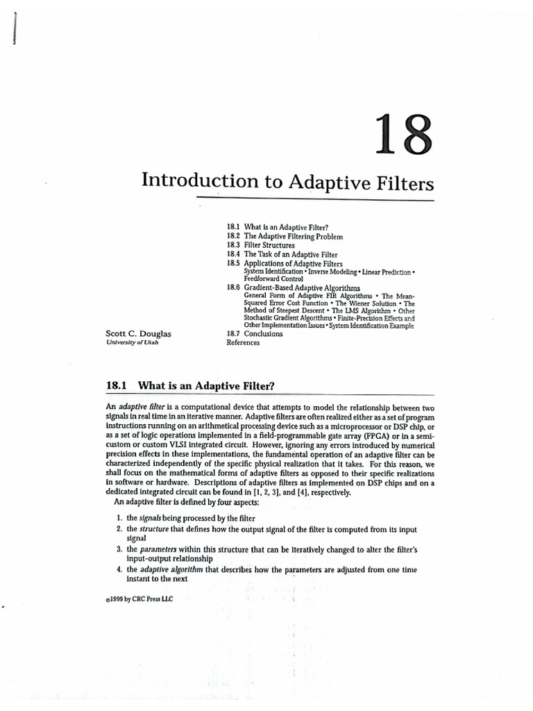 Adaptive Filter Sheet | PDF