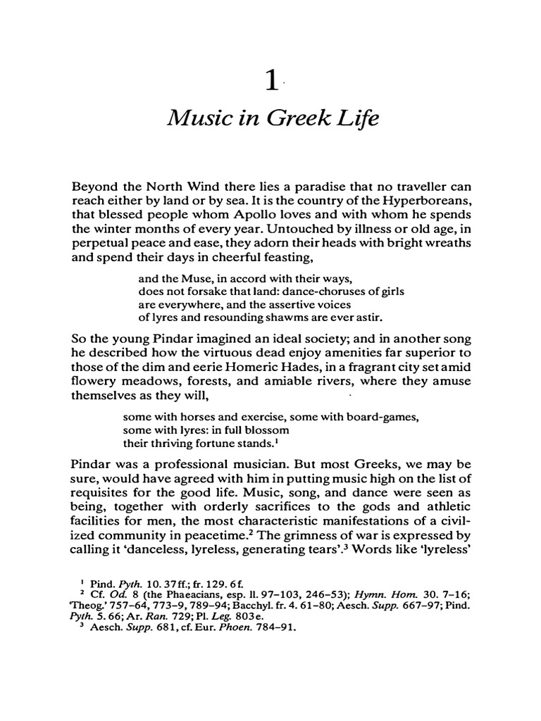 The Role of Music in Ancient Greece | PDF | Symposium | Apollo