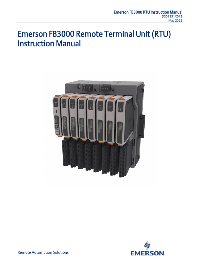 Emerson FB3000 RTU Manual Guide | PDF | Electrostatic Discharge ...