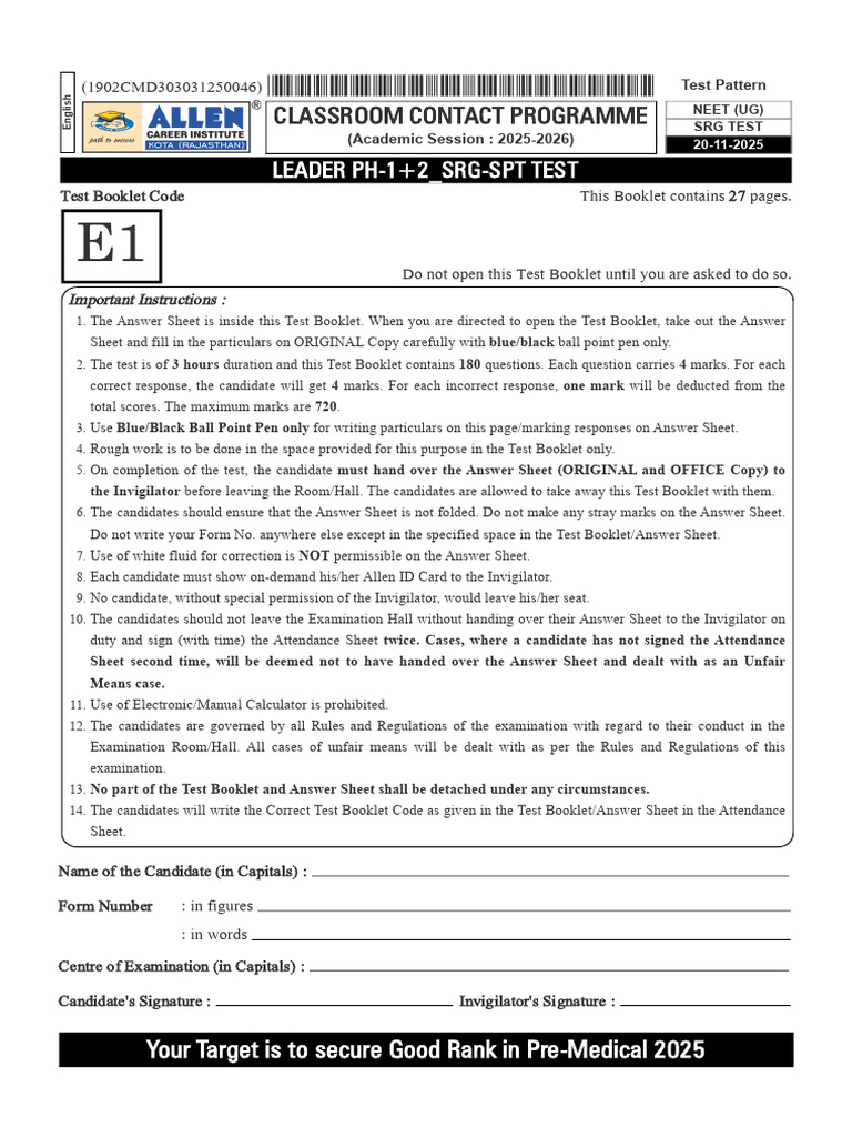 2011 - Leader PH-1+2 - SRG-SPT Tes - 1902CMD303031250046 - Student ...