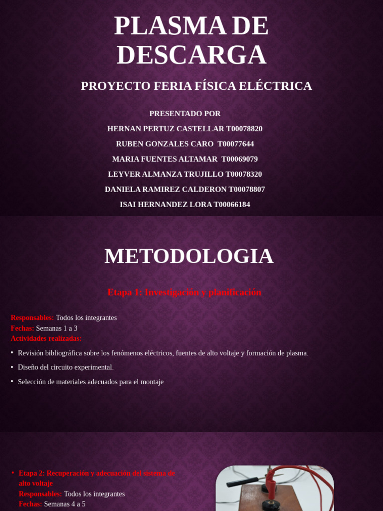 Plasma de Descarga | PDF