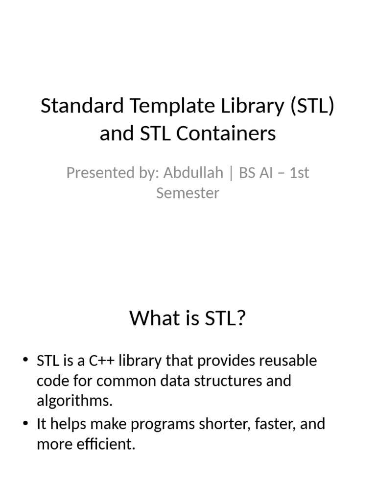 Understanding C++ STL and Containers | PDF