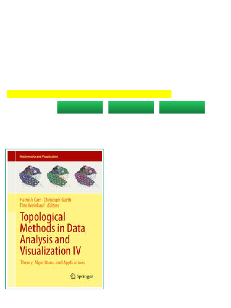 (Ebook) Topological Methods in Data Analysis and Visualization IV ...