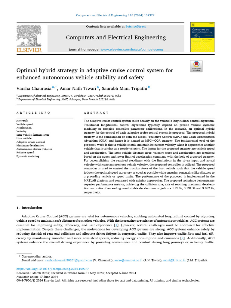 5 - Optimal Hybrid Strategy in Adaptive Cruise Control System For ...