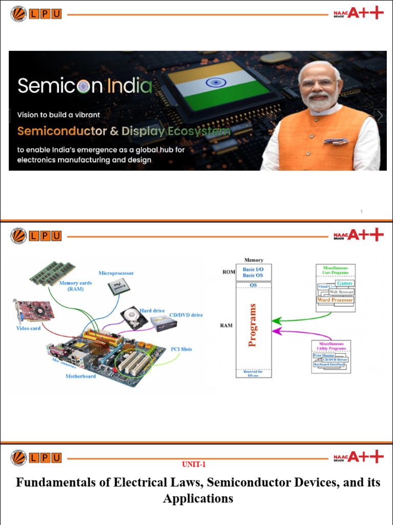 Lecture2-3_Unit-1 | PDF | Electric Current | Series And Parallel Circuits