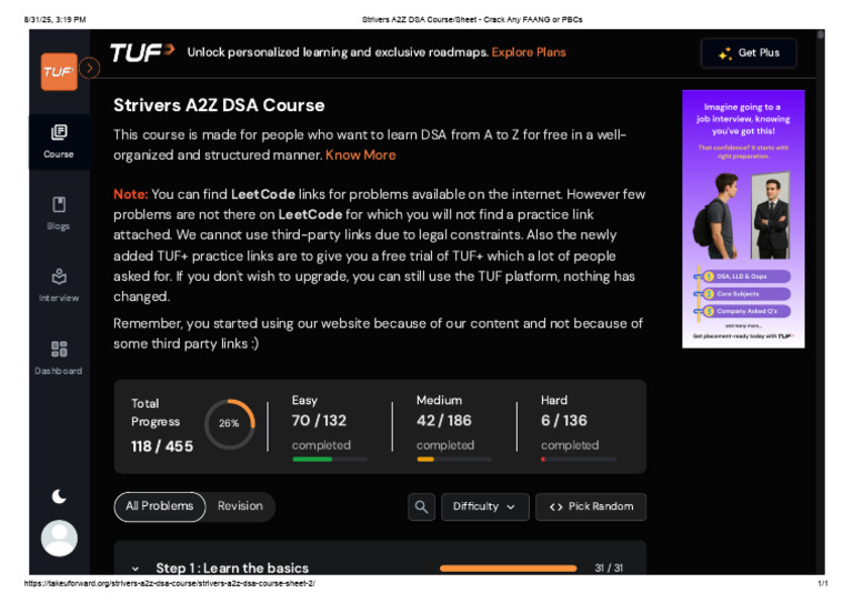 Strivers A2Z DSA Course Overview | PDF