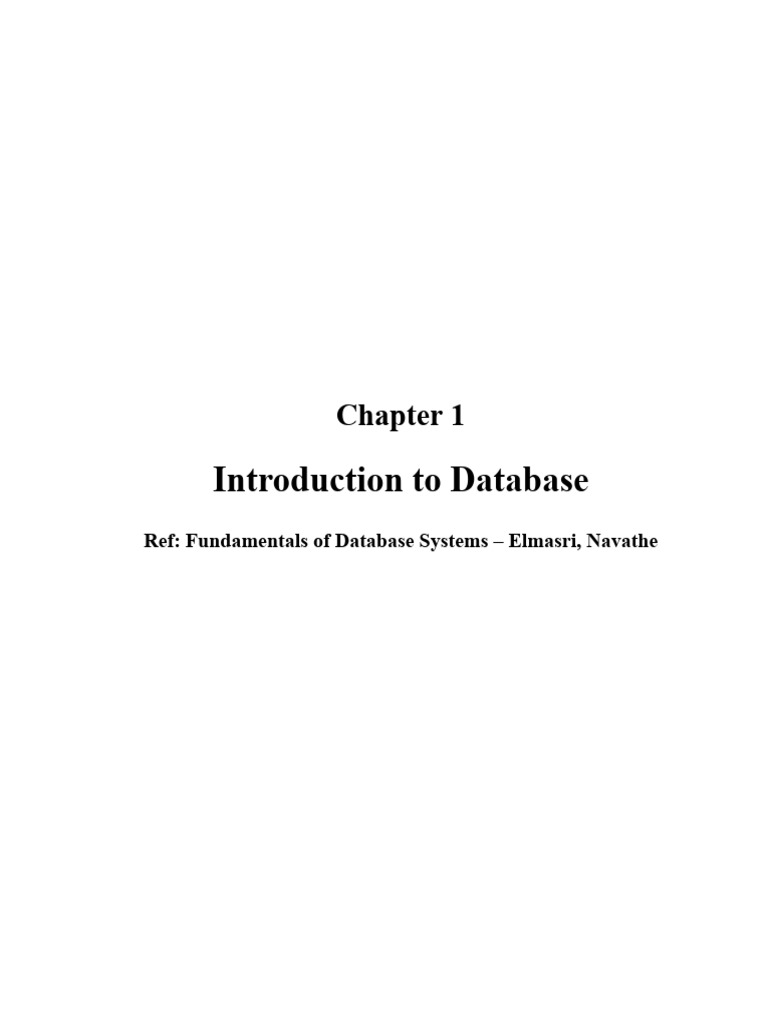 Introduction To Database | PDF | Databases | No Sql