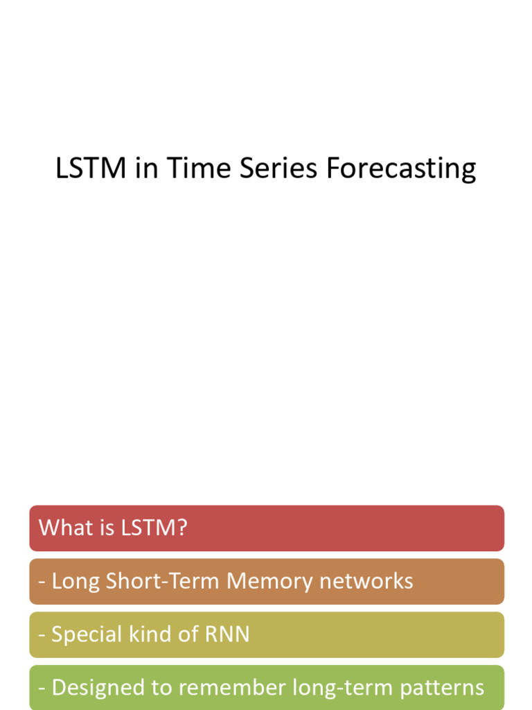 LSTM Time Series Forecasting 14april | PDF | Algorithms | Learning