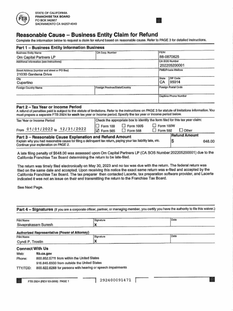 Penalty Abatement Form | PDF