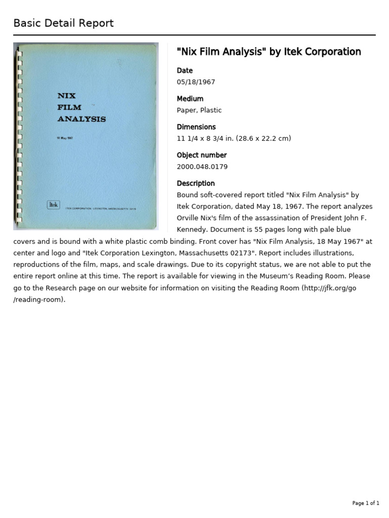 Basic Detail Report | PDF