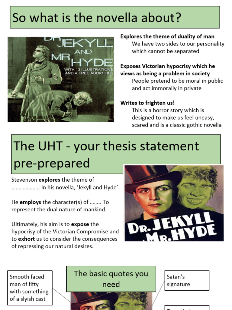 Jekyll and Hyde: Duality and Hypocrisy | PDF | Strange Case Of Dr ...