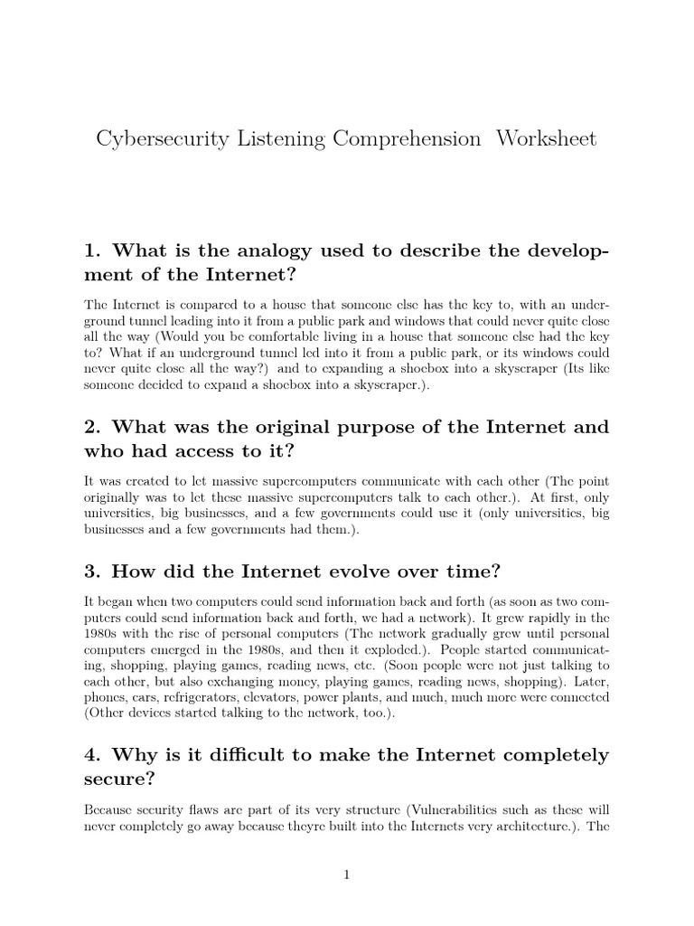 Listening | PDF | Internet | Cyberspace