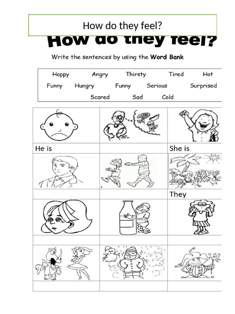 Activity 6 How Do You Feel | PDF