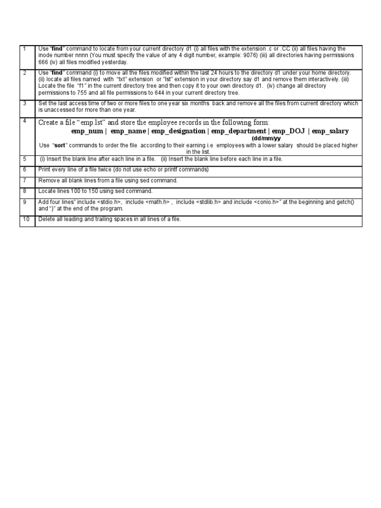Lab List | PDF | Computers