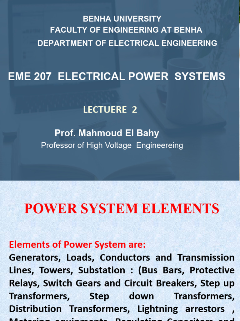LECTURE 2 EME 207 ELECTRICAL POWER SYSTEMS | PDF | Electric Power Transmission | Electric Power ...
