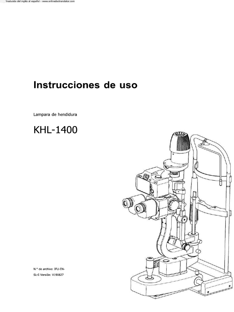 Manual Lampara Klh 1400 | PDF