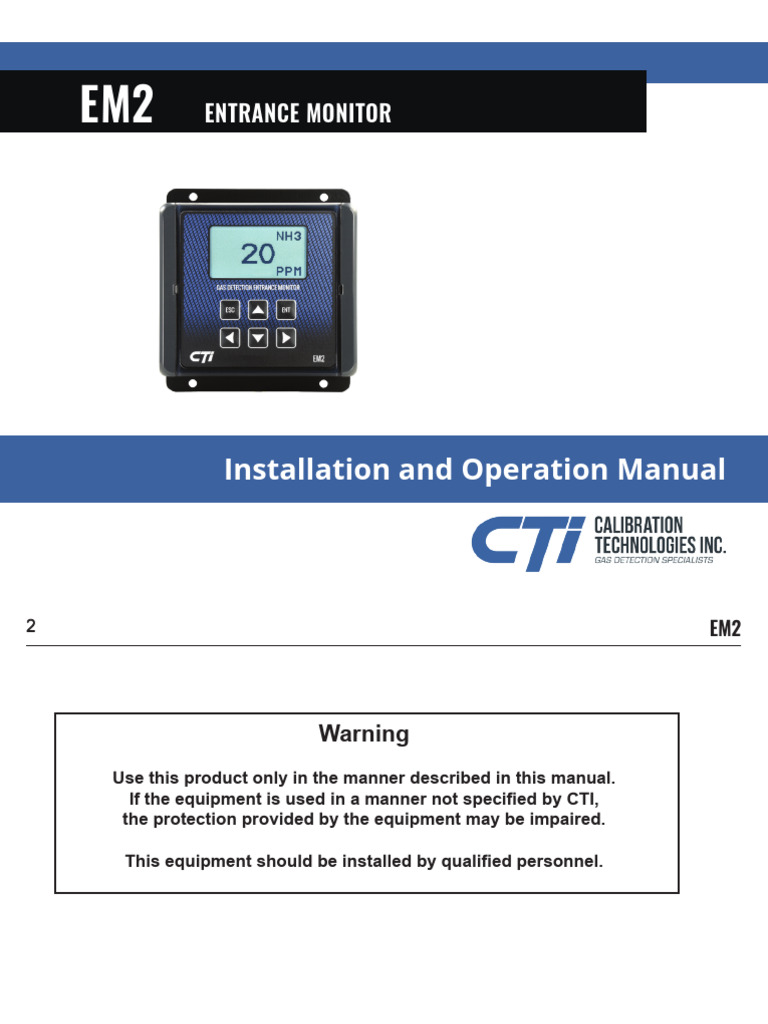 EM2 Entrance Monitor Installation Guide | PDF | Relay | Power Supply
