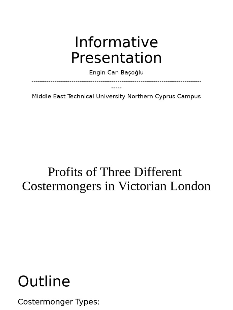 Costermongers Presentation | PDF | Fermented Drinks | Food And Drink ...