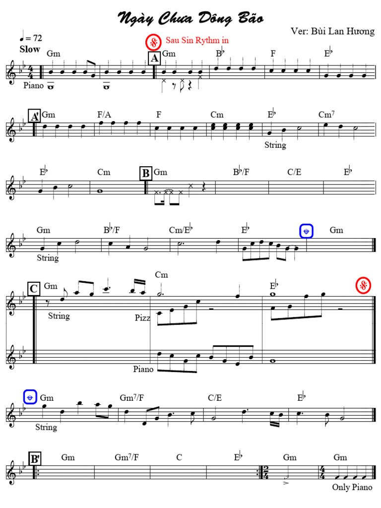 Ngay Chua Dong Bao (Gm) - Thảo Nhi | PDF