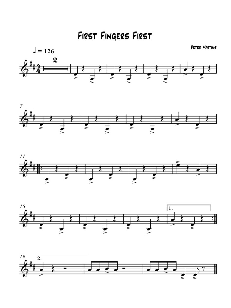 First Fingers First - Violín A | PDF