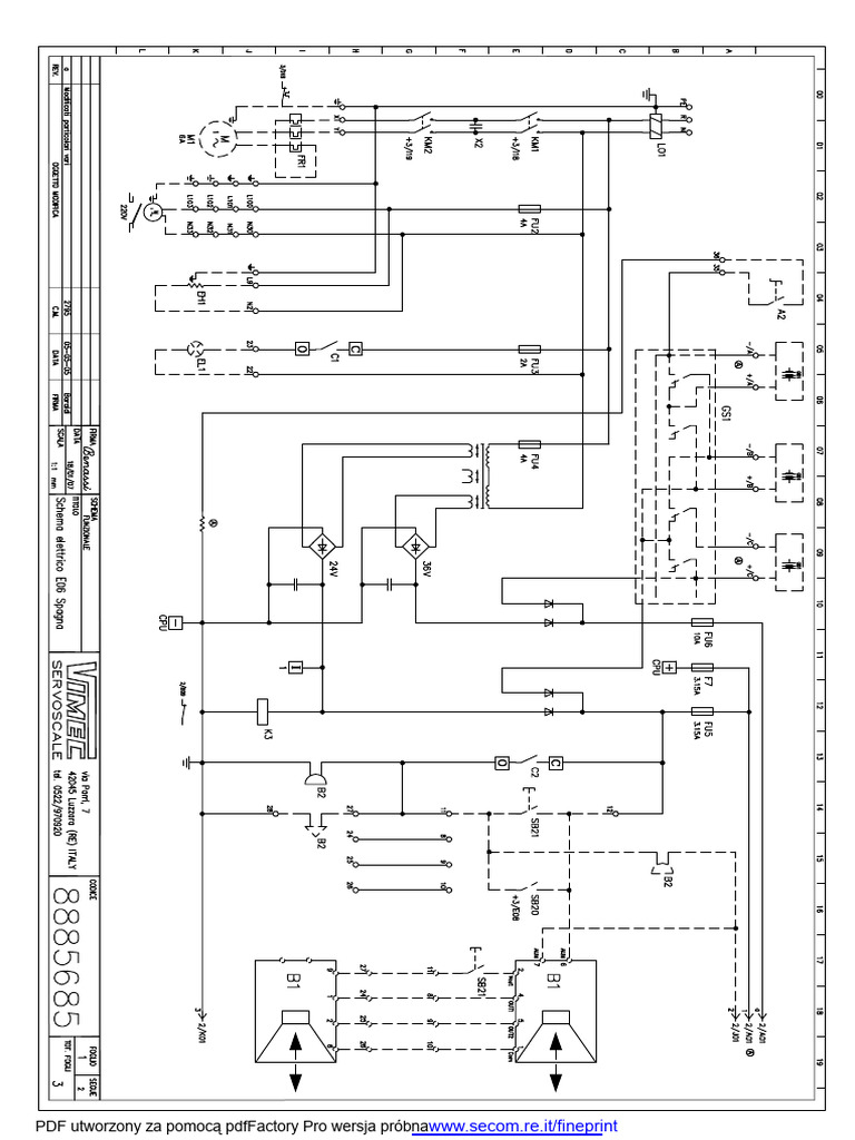 Schemat Elektryczny VIMEC E06 Hydrauliczny | PDF