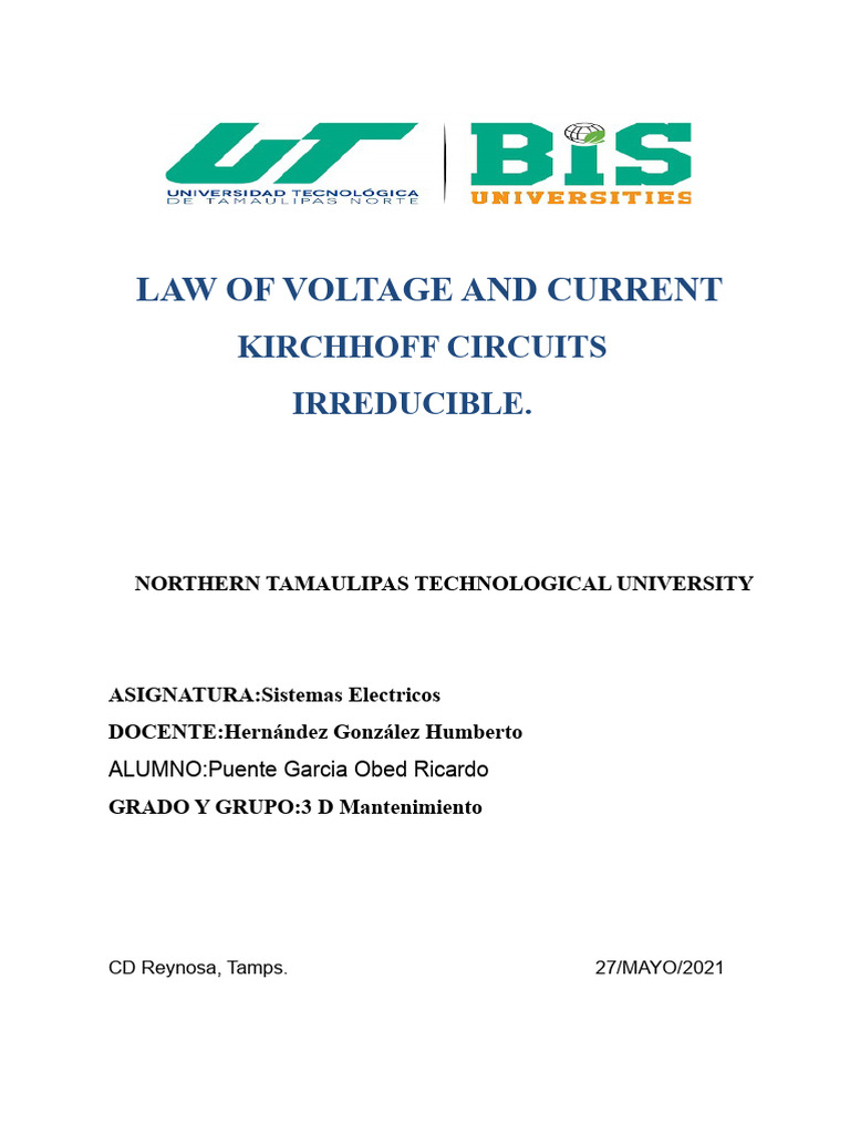 Kirchhoff's Laws: Voltage & Current Explained | PDF | Voltage ...