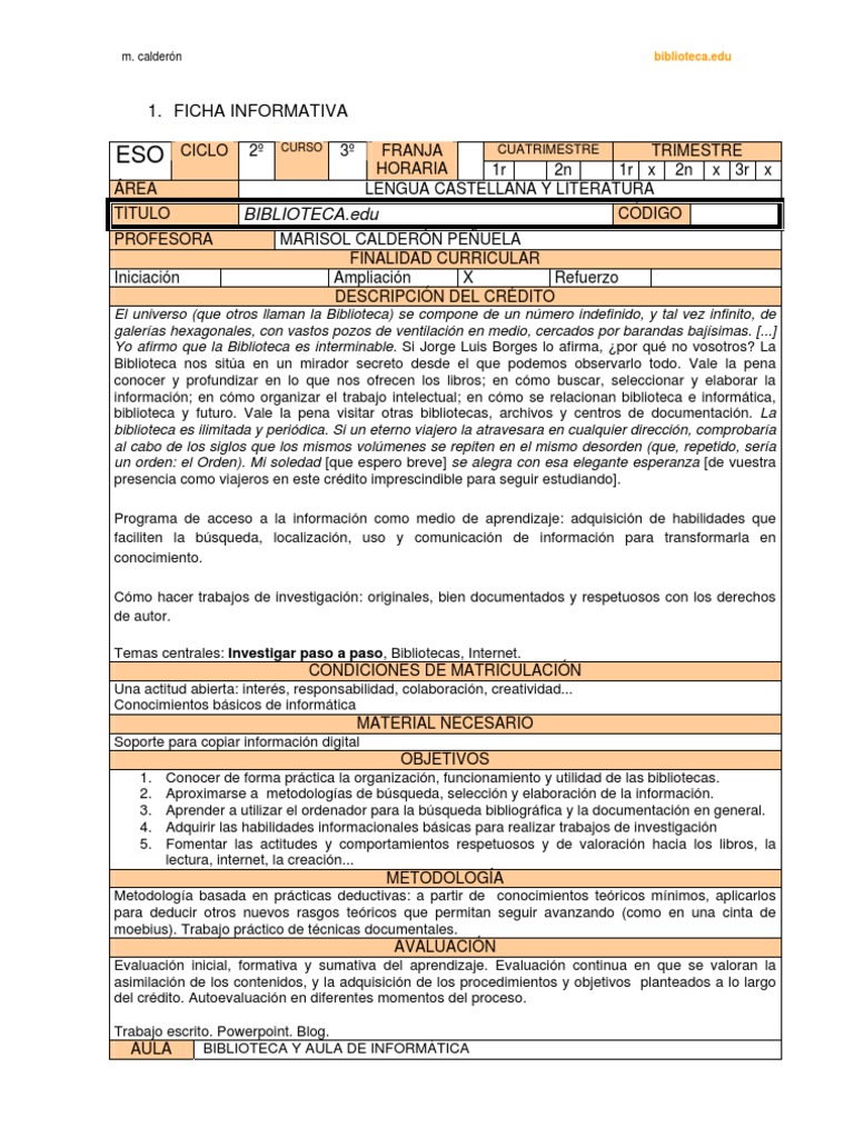 Be-1 Ficha Informativa | PDF | Evaluación | Aprendizaje