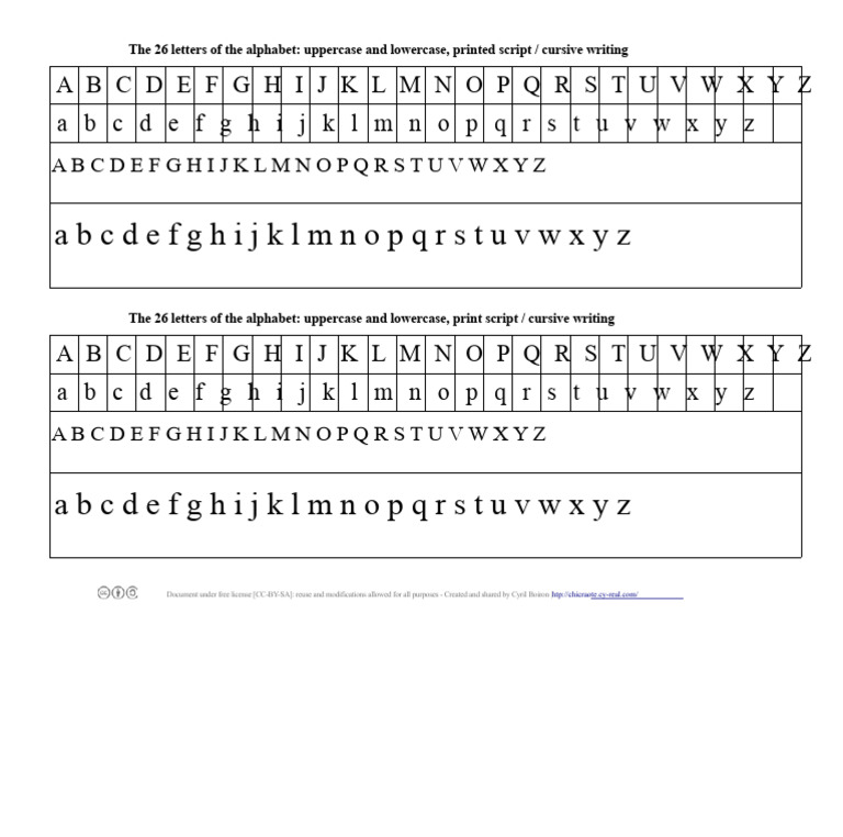 Script/cursive Writing | PDF